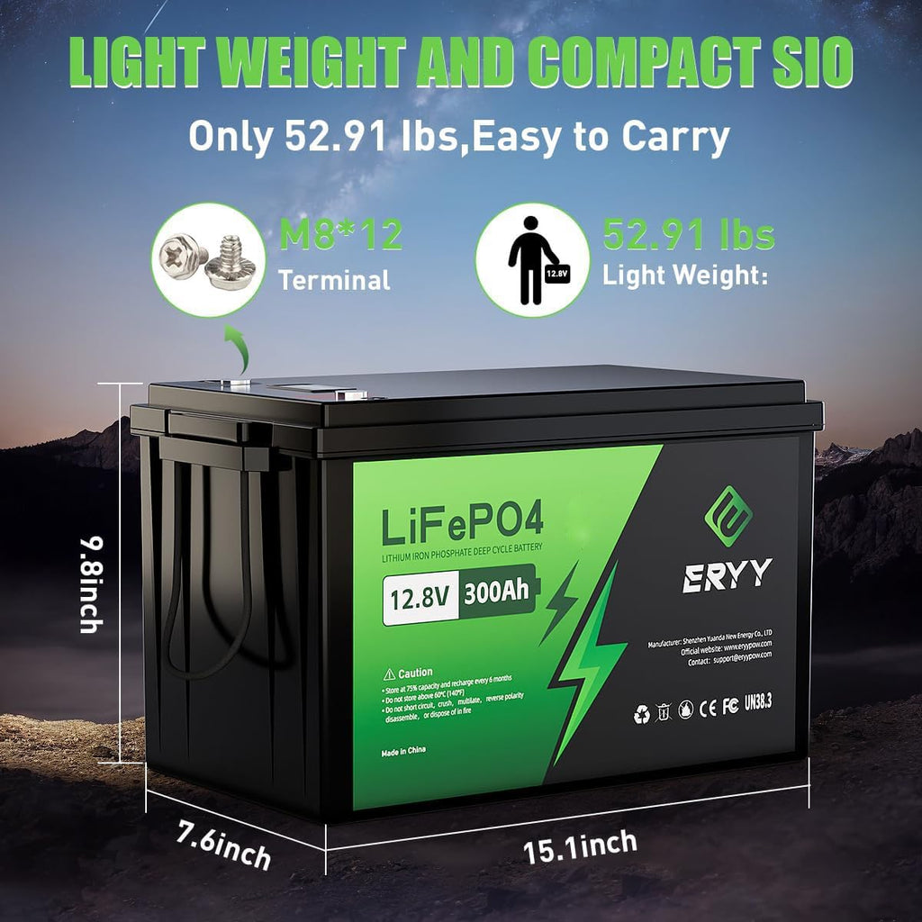 ERYY BATTERY丨LiFePO4丨Professional lithium iron phosphate battery